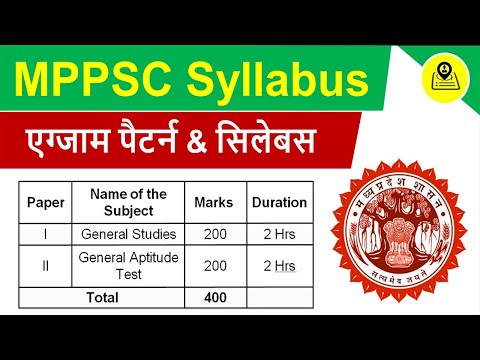 MPPSC Syllabus 2023 in Hindi| MPPSC Syllabus in Hindi 2023 | MPPSC Syllabus 2023 PDF Download