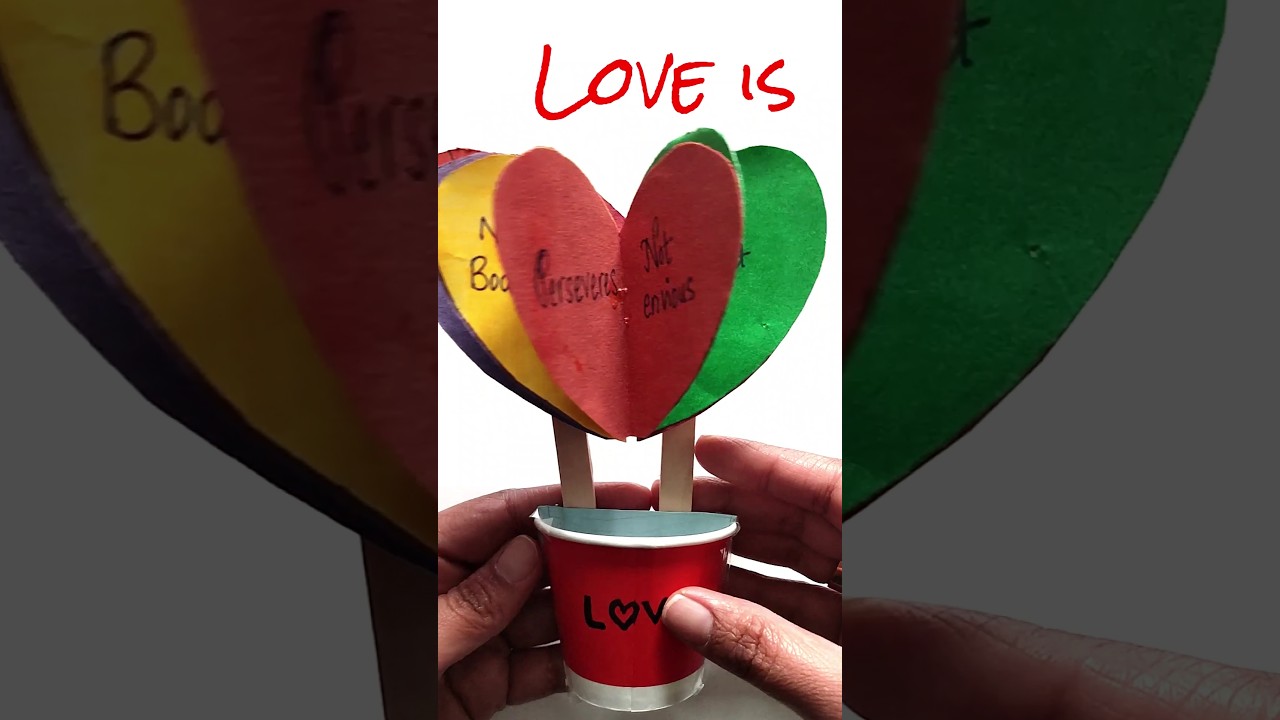 💖 Love Bible Craft  | Jesus❤️ 💕God Is Love | 📖 1 Corinthians 13:4–7 |🎈Creative Hot Air Balloon Craft