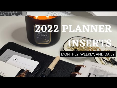 2022 Planner Inserts...Out With the Old | In With the New