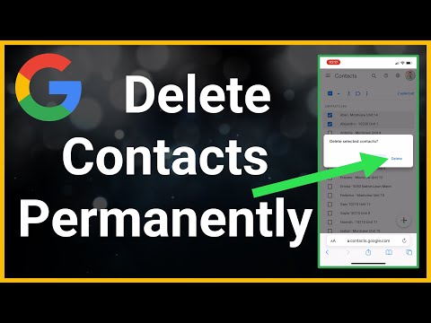 How To PERMANENTLY Delete Contacts From Google Account!