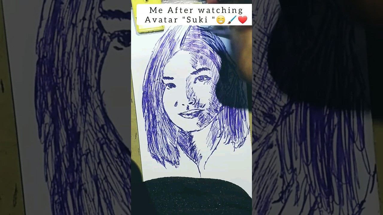 Avatar Suki 😍🖌️ Drawing #cover #music #love #song #art #drawing #avatar #suki #shorts i #mariazhang