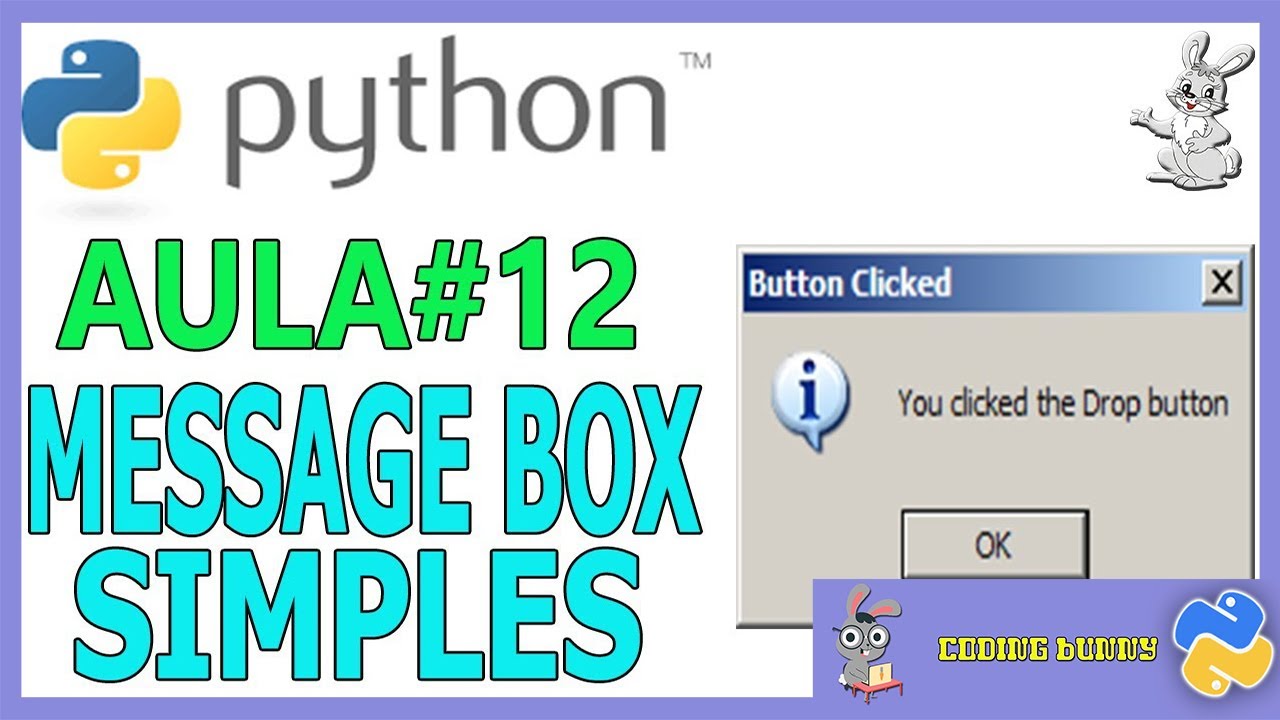 PYTHON #12 - Criando MessageBox Simples