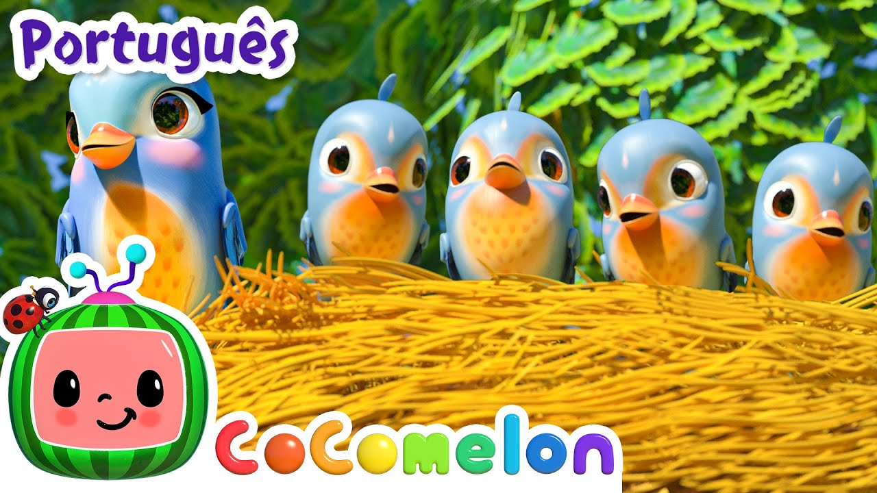 Os cinco passarinhos | Cocomelon em Português | Desenhos Animados e Músicas Infantis