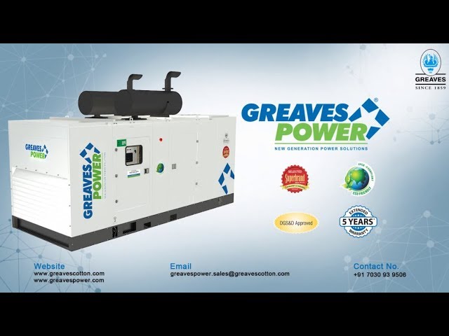 Greaves Power Diesel Generators - 7.5 kVA Greaves Power Portable Diesel ...