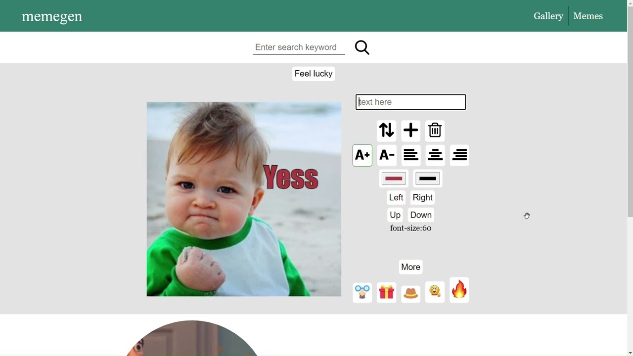 Meme generator - javascript