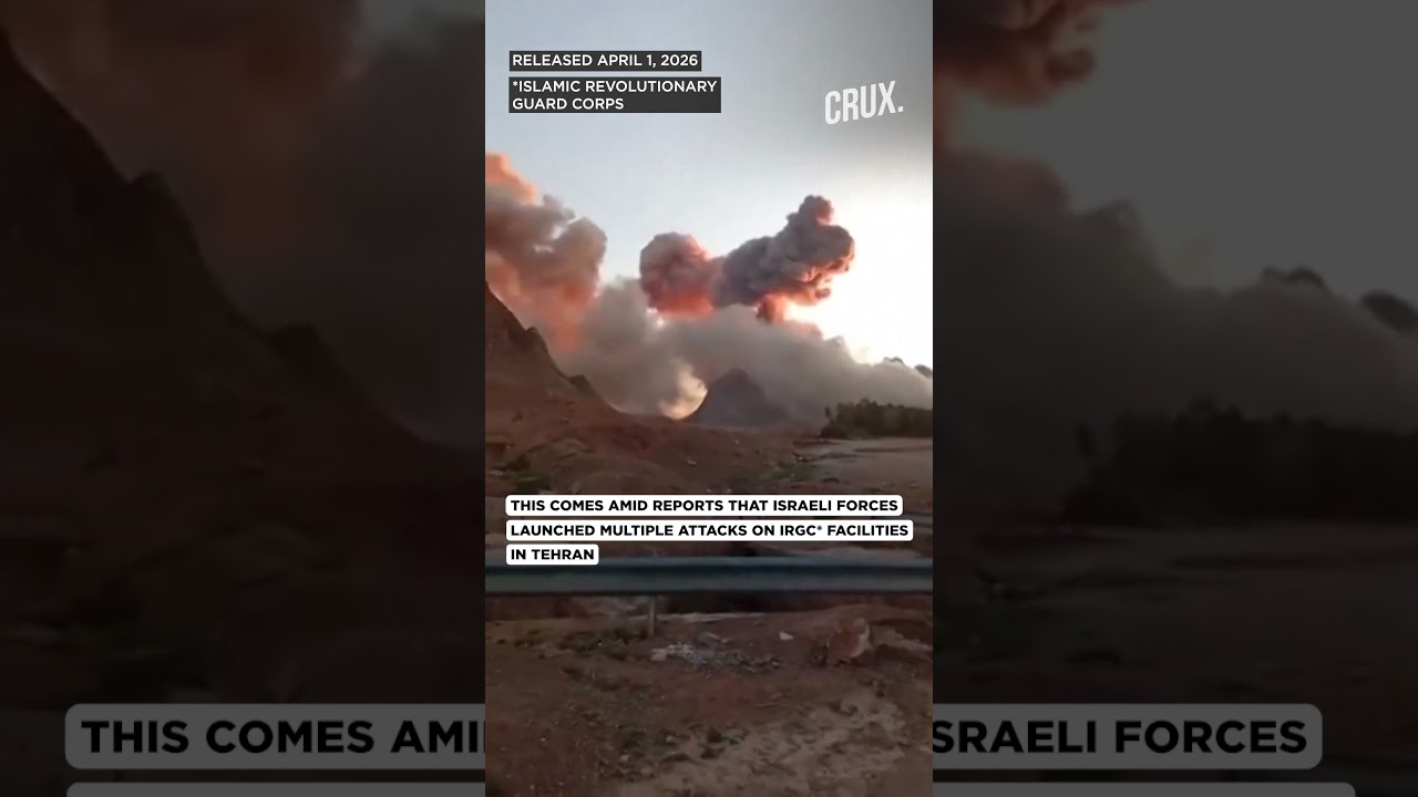 Iranian Military Installation Erupts in Flames After Israeli Attack