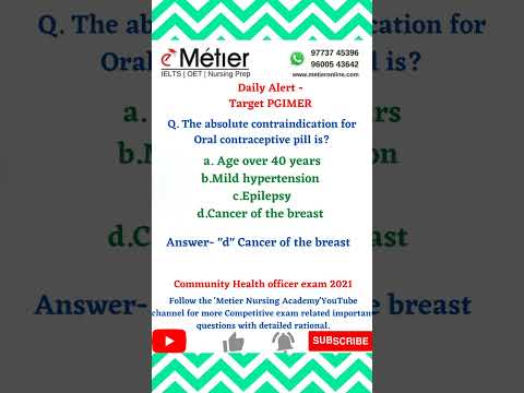 DAILY alert question-absolute contraindication for Oral contraceptive pill.