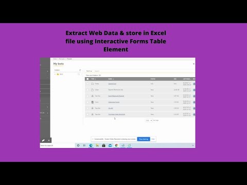 A2019 Interactive Forms | Extract Web Data to Table Form Element