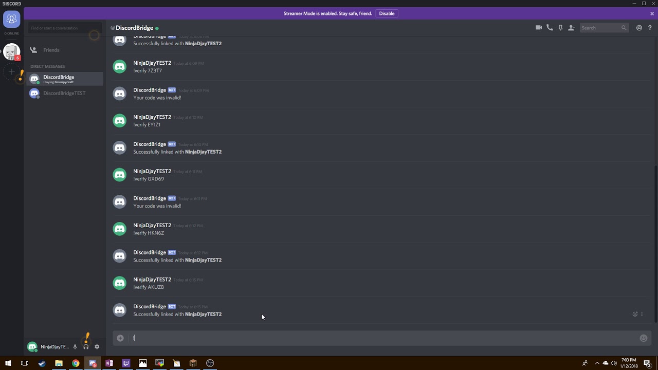 GrumpyCraft Minecraft/Discord Sync