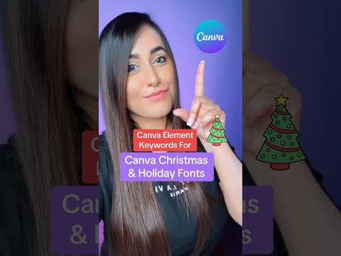Canva Element Keywords For Christmas Fonts! Level Up Your Canva Designs This Holiday Season!🎄