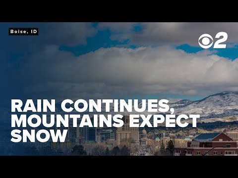 Rain continues in Treasure Valley; mountains expect more snow as temperatures drop to 35F