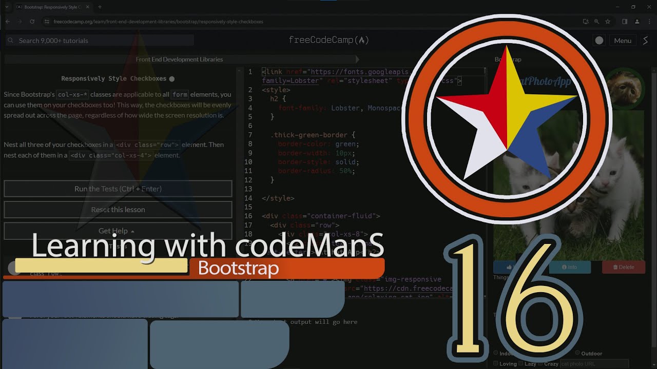 Responsively Style Checkboxes | Front End Development Libraries: Bootstrap | freeCodeCamp