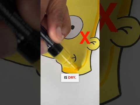 Never Blend Posca MarkersThis Way! ๐ก Pt.2 #art #drawing #shorts