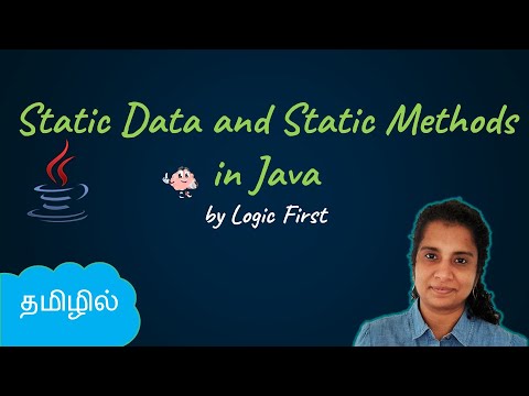 Java Static Data and Static Methods | Java Course in Tamil | Logic First Tamil