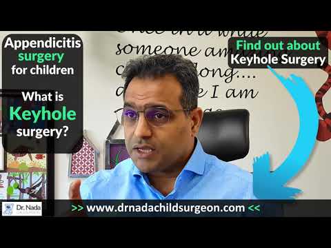 Appendicitis in children - Open vs Keyhole Surgery - what's the difference?