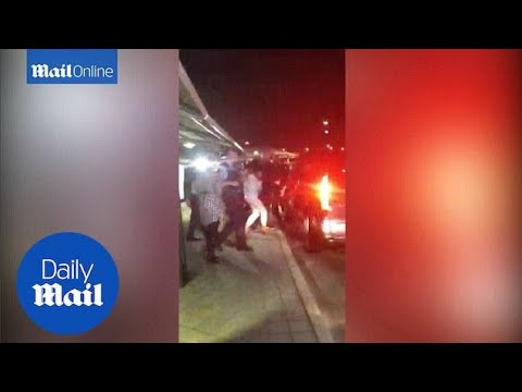 Kim Kardashian is rushed into a car as she arrives in Australia - Daily Mail