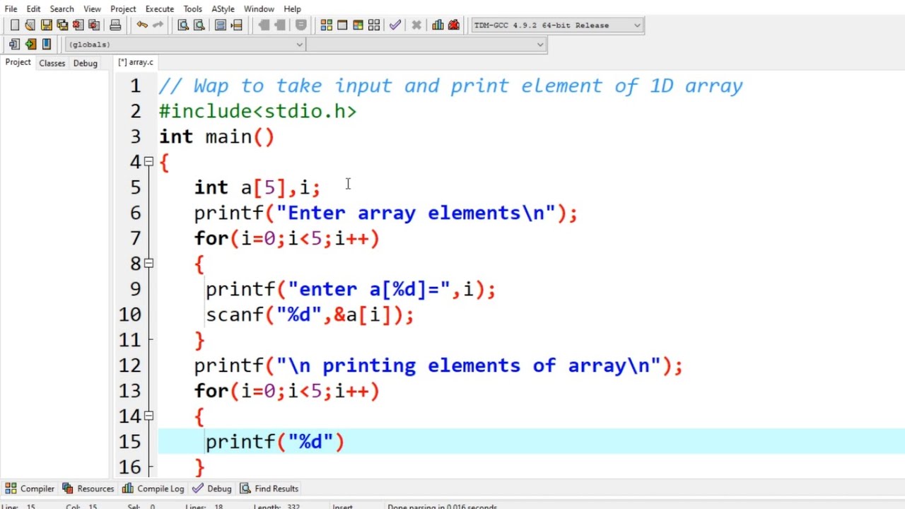 1D | Single dimensional Array Program | input and output | Theory + programs | Learn Code