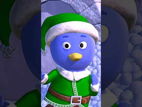 Elf Pablo has a snowball fight! #Backyardigans