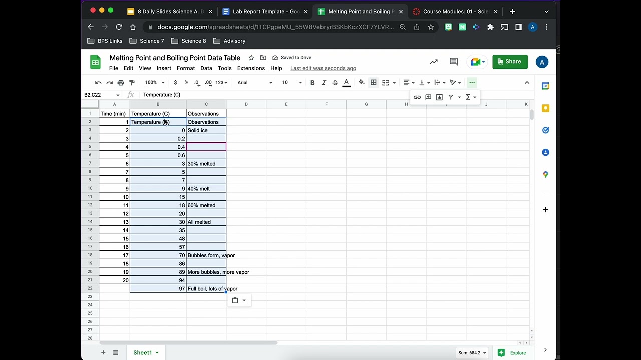 How to Make a Data Table in Google Sheets