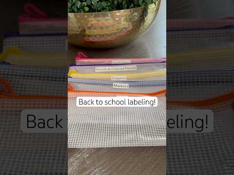 Back to school labeling! 🍎 #labelmaker #labeling #labelprinter #backtoschool #schoolsupplies #asmr