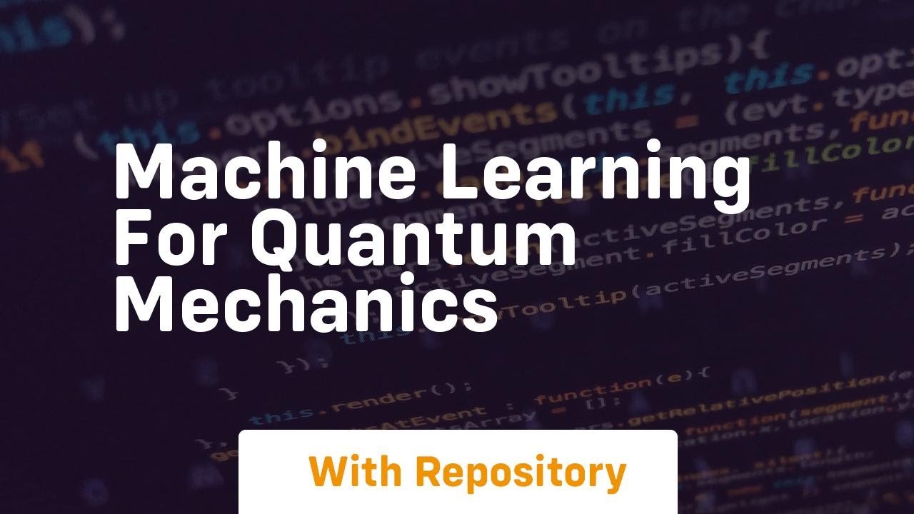 Machine learning for quantum mechanics