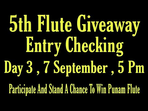 5th Flute Giveaway Contest | 2nd Day Entry Showing #Akgflute