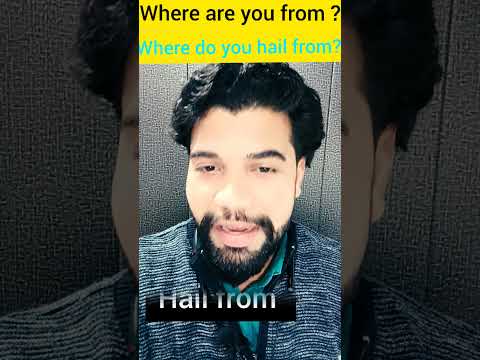 use of hail from #viral #ssc #vocabulary #english #advanced #professionals