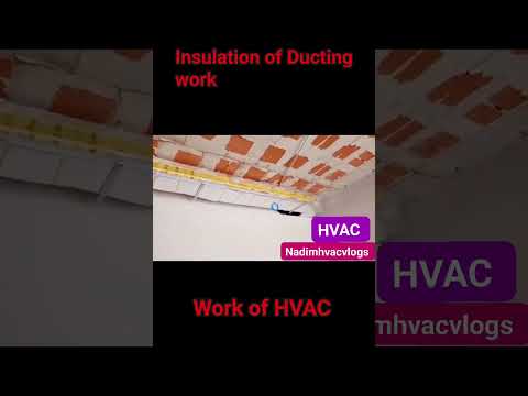 insulation of Duct work #hvac #ducts #ducting #insulation #insulating #foam #mep@Nadimhvacvlogs