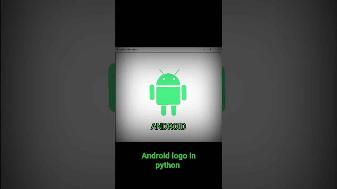 Android Logo In Python | How To Create Android Logo In Python Turtle | #python @codewithharry @om