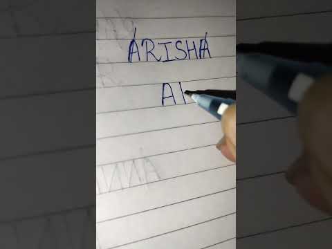 Arisha name logo/ #shorts #ytshorts #nameart #namedesign #arishanamelogo