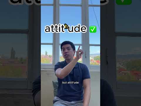 How to pronounce English words ending in -TUDE #suffix #englishpronunciation #americanenglish