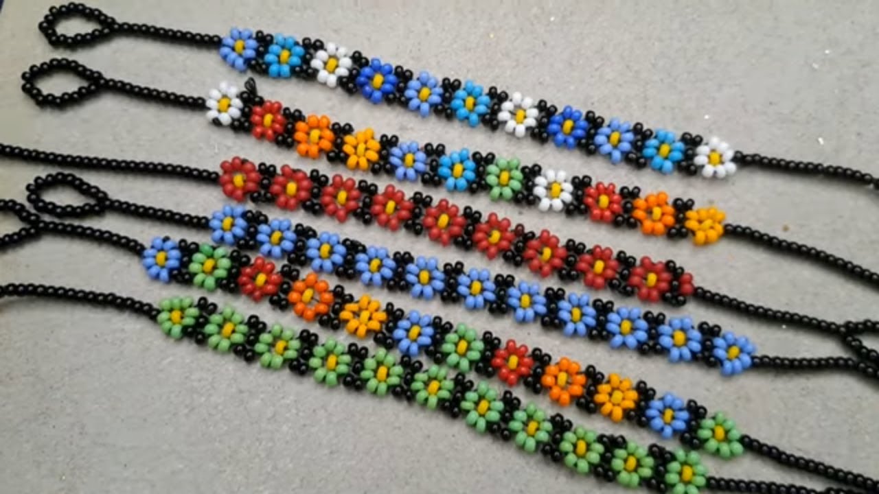 Colorful Seed Beads Daisy Chain Bracelet Tutorial | Step-by-Step DIY Guide