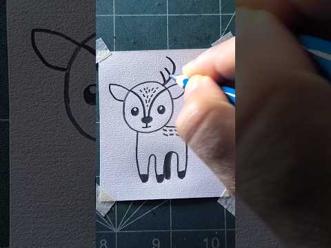How to draw a deer