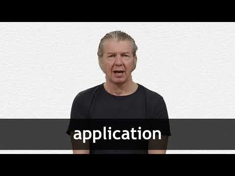 APPLICATION definition in American English | Collins English Dictionary