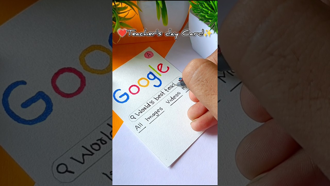 Teacher's day card DIY✨