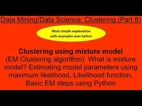 49.Expectation maximization (EM) soft clustering: Clustering mixture model: simple example + Python