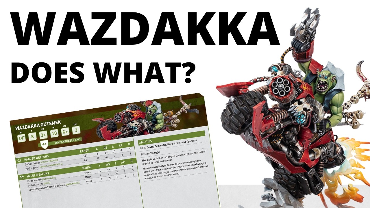 Wazdakka Gutsmek Rules Review! New Orks Datasheet for Warhammer 40K