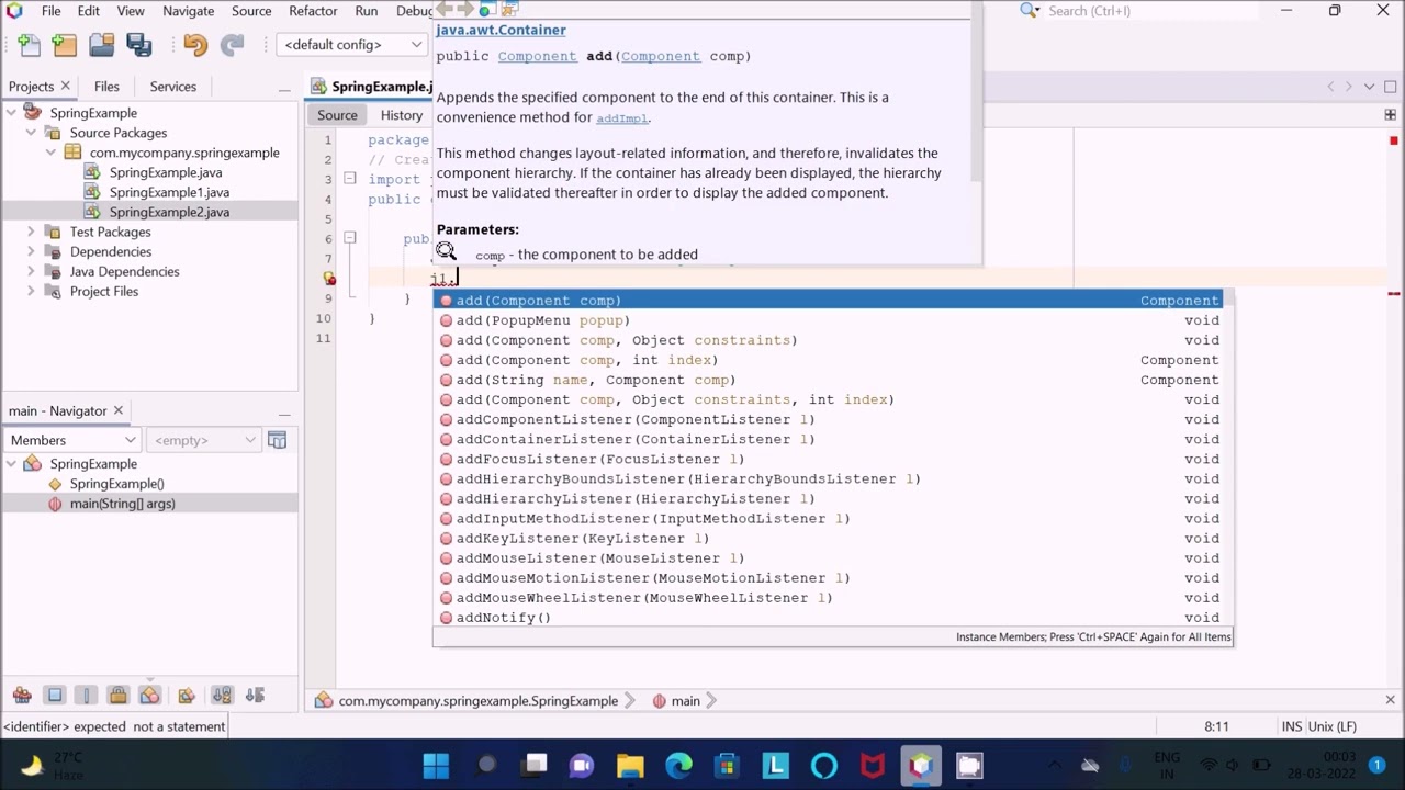 How to create Frame using Java Swing