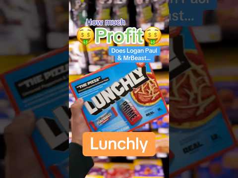 How much Profit does MrBeast and Logan Paul make off Lunchly 🤯🔥💰 #loganpaul #mrbeast #lunchly