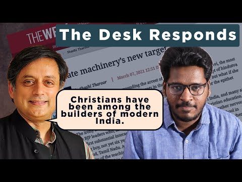 Shashi Tharoor's Defense of Christianity's Role in India | The Desk Responds | Asher John