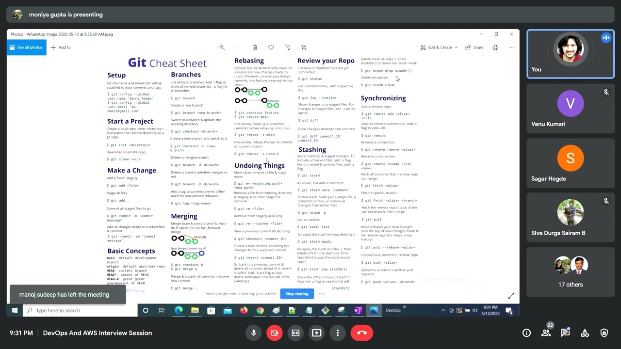 DevOps Tutorial for Beginners| Interview Preparation | git cheat sheet