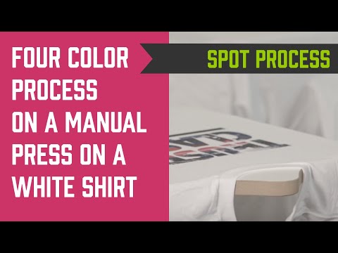 How to Screen Print Four Color Process on White Fabric