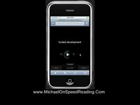 Speed Reading Application for the iPhone