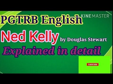 #PGTRBEnglish Ned Kelly by Douglas Stewart