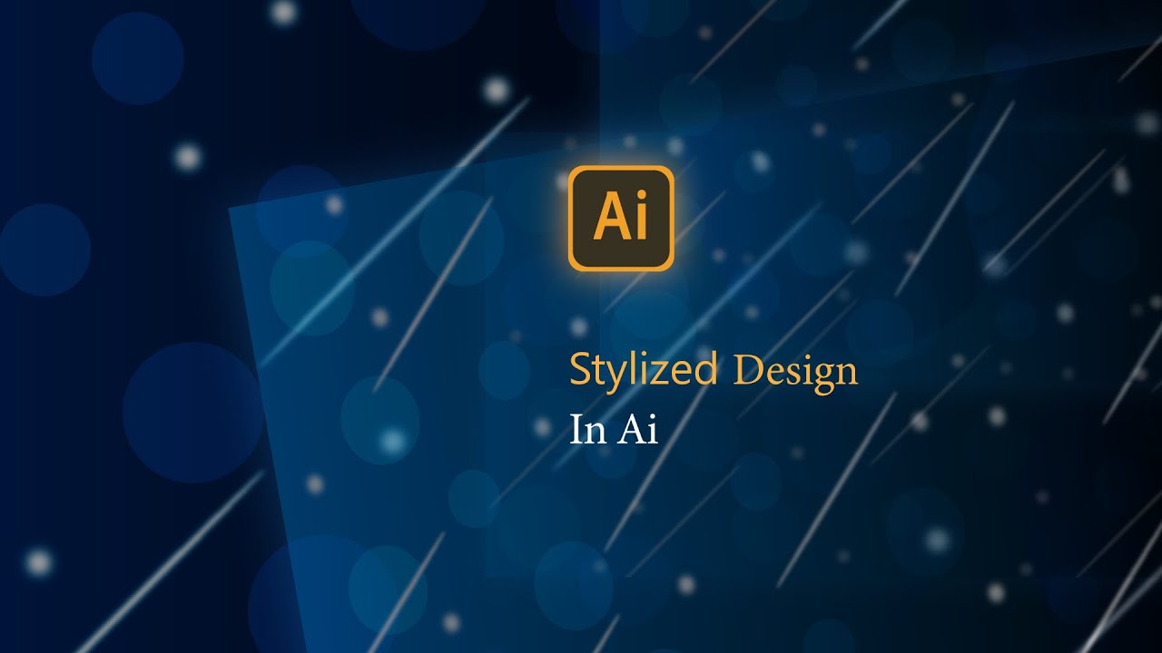 Vector Background Design | Circle Pattern With Stars | Adobe Illustrator