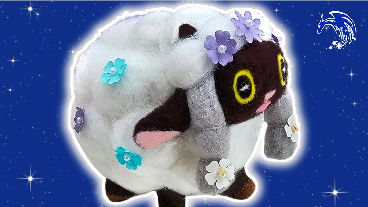 Needle Felting A Sheep (Pokemon Wooloo)