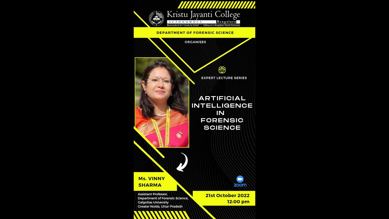 22.10.21 Artificial Intelligence in Forensic Science