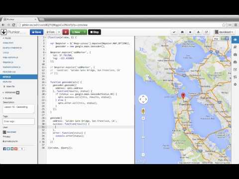 Custom Interactive Maps with the Google Maps API 16 Geocoding Video Lecture - Customize ...