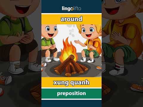 🇬🇧🇻🇳 around - xung quanh : learn English : hãy học tiếng Anh : vocabulary builder