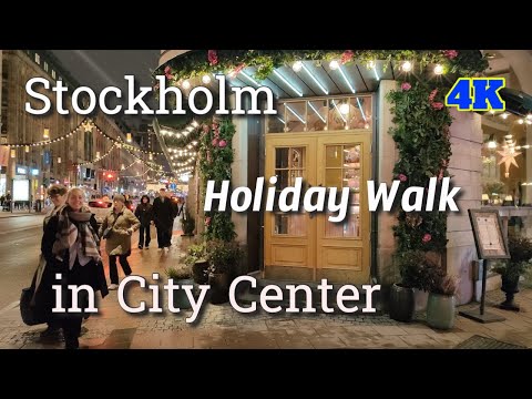 EXPERIENCE Authentic Swedish Holidays in Vibrant Norrmalm Stockholm City Center by 2025 4K #sweden